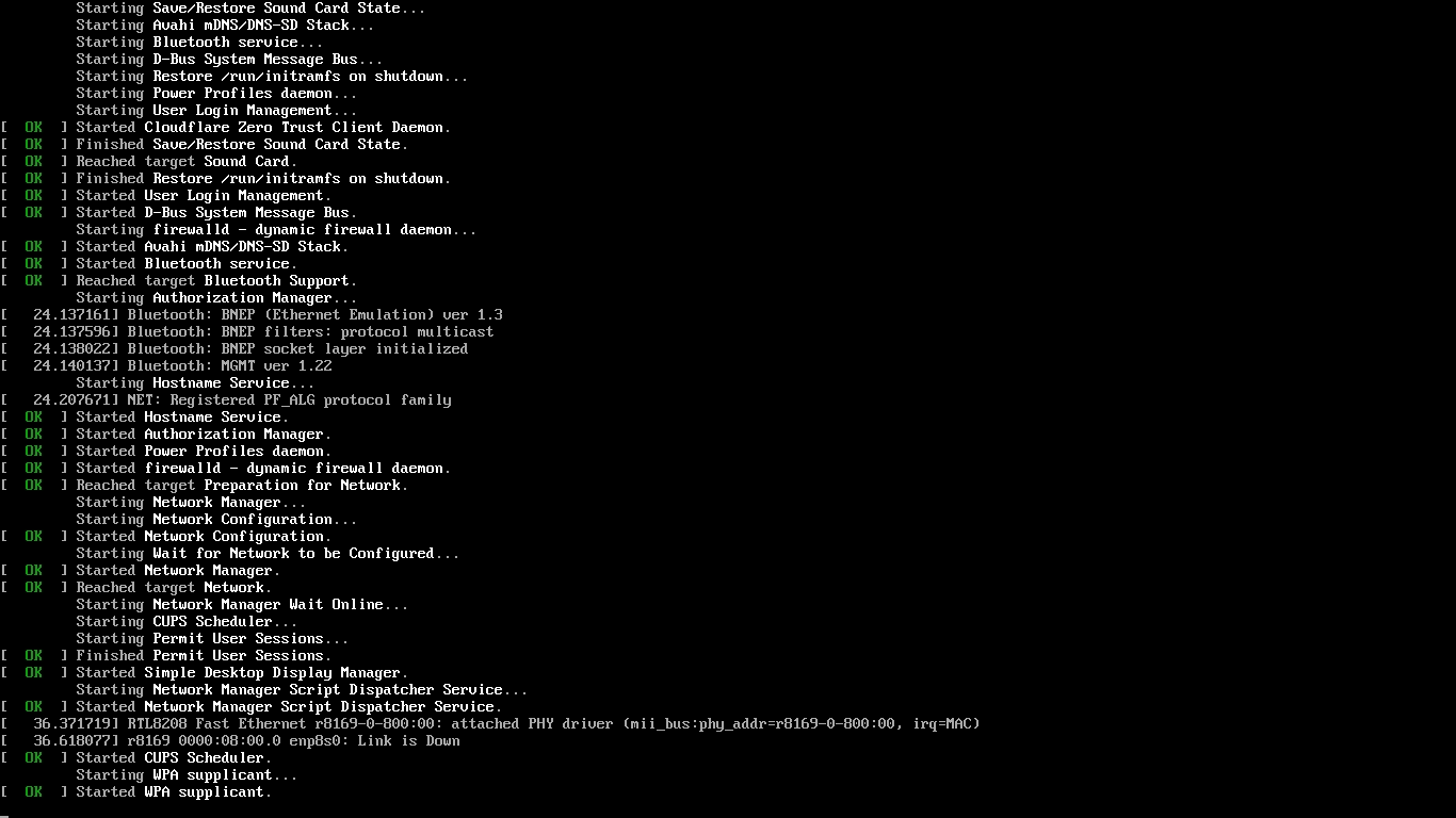 Teletype brute Kernel Log — DzEN/DzEN